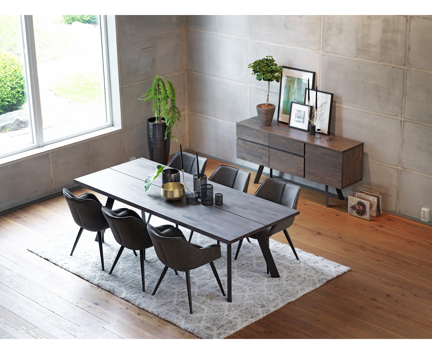 Rowico Fred Matbord Mörkbrun 240cm - Sleepo