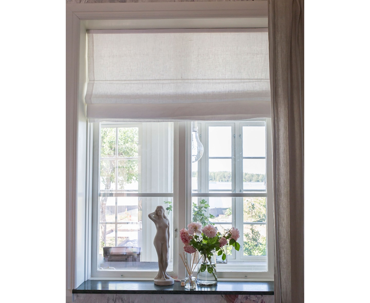 Himla Sunday Hissgardin Linne White 150cm - Sleepo